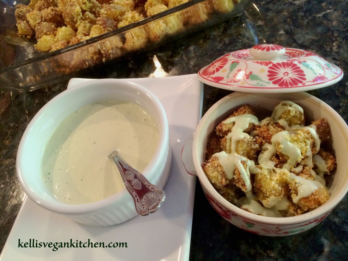 Almond Crusted Potatoes with Lemon-Dill Aioli… and a vegan president ...