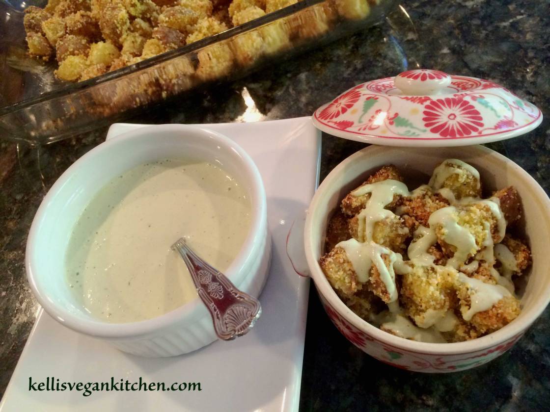 Almond Crusted Potatoes with Lemon-Dill Aioli… and a vegan president ...